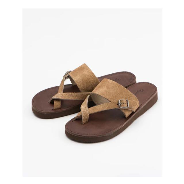 Seed（シード） organic handloom （オーガニックハンドルーム） 靴・シューズ サンダル TRENT （トレント） 【ニュートープ】 OH014491 レザー ベロア ストラップ 男女兼用 メンズ・レディース 男性用・女性用 茶 25 {SK}