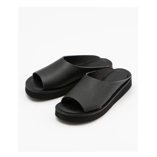 Seed（シード） organic handloom （オーガニックハンドルーム） 靴・シューズ サンダル RICHT （リヒト） 【ブラックシュリンク】 OH016493 レザー 厚底 男女兼用 メンズ・レディース 男性用・女性用 黒 25 {SK}