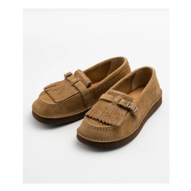 Seed（シード） organic handloom （オーガニックハンドルーム） 靴・シューズ パンプス SEVRES KILT （セーヴルキルト） 【ニュートープ】 OH017491 ベロア スエード 男女兼用 メンズ・レディース 男性用・女性用 茶 25 {SK}