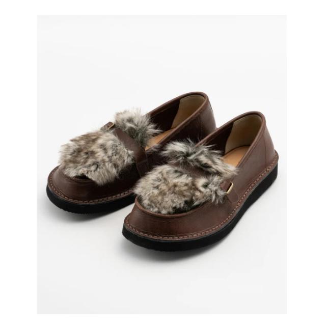 Seed（シード） organic handloom （オーガニックハンドルーム） 靴・シューズ ローファー SEVRES FUR （セーヴルファー） 【ブラウン/ブラウン】 OH018118 レザー エコファー 秋 冬 メンズ・レディース 男性用・女性用 茶 25 {SK}