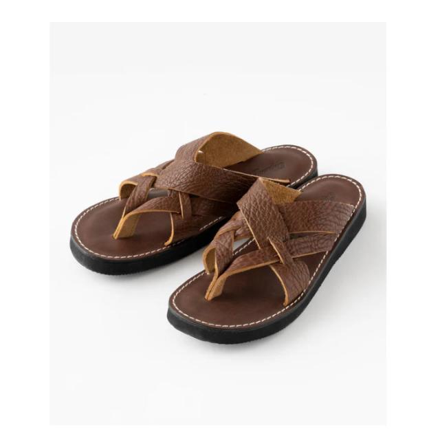 Seed（シード） organic handloom （オーガニックハンドルーム） 靴・シューズ サンダル DUBI （デュビ） 【ブラウンシュリンク】 OH021492 レザー 疲れにくい 男女兼用 メンズ・レディース 男性用・女性用 茶 25 {SK}