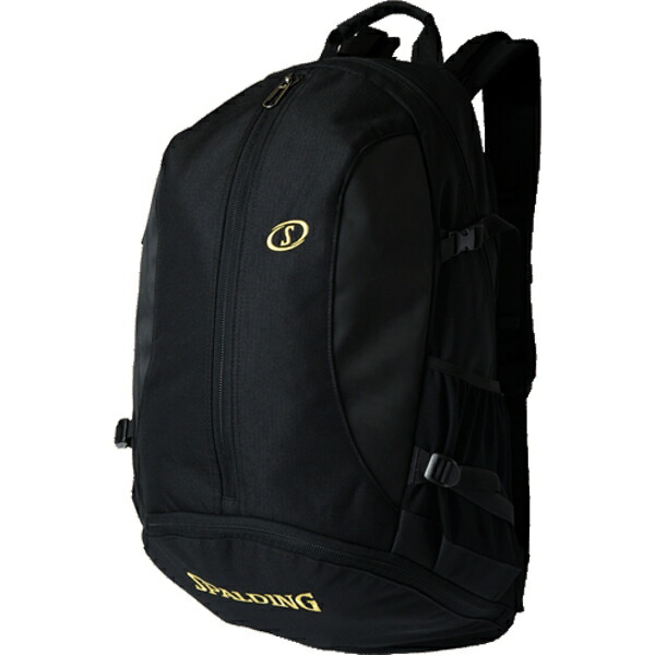 SPALDING（スポルディング） バスケットボール バッグ バックパック GIANT CAGER GOLD ジャイアントケイジャー 【ゴールド】 41-010GD  リュックサック 46L 金 黒 Basketball 18SS {SK}