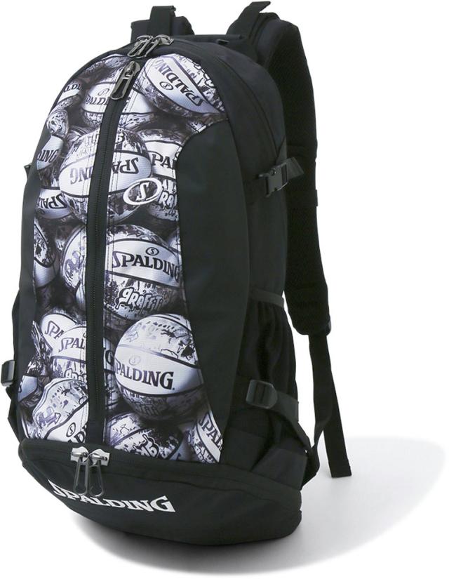 SPALDING （スポルディング） バスケットボール バッグ ケイジャー グラフィティ ホワイト 【ホワイト】 40-007GW バックパック バスケットバッグ ユニセックス 男女兼用 白 23SS {SK}