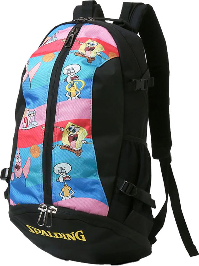 SPALDING （スポルディング） バスケットボール バッグ ケイジャー スポンジ・ボブウェーブ 【ピンク】 40-007SBW バックパック バスケットバッグ ユニセックス 男女兼用 桃 24FW {SK}