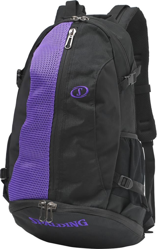 SPALDING （スポルディング） バスケットボール バッグ ケイジャー ブリーズ バイオレット 【ブラック×バイオレット】 40-017VI バックパック バスケットバッグ ユニセックス 男女兼用 黒 25SS {SK}