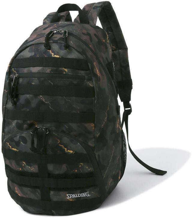 SPALDING （スポルディング） バスケットボール バッグ ハーフデイ コマンダー カモ 【カモ柄】 50-015CM バックパック バスケットバッグ ユニセックス 男女兼用 緑 23SS {SK}