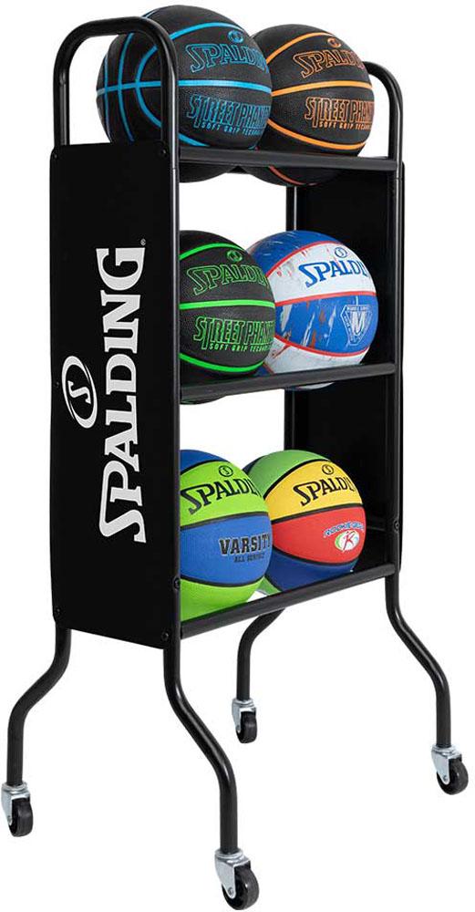 SPALDING （スポルディング） バスケットボール グッズ ボールラック 6 【ブラック】 6863SP ボールラック アクセサリー ユニセックス 男女兼用 黒 23SS {SK}