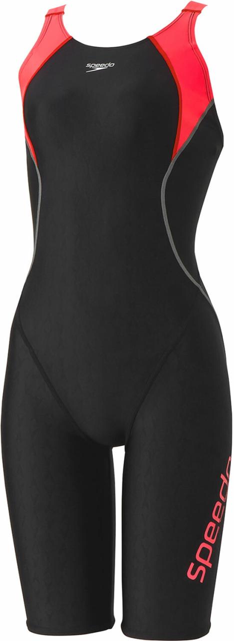 Speedo （スピード） 水泳 水着 FLEX Σν Comfort Lap Kneeskin 【ウォーターメロン】 SFW12501 WM 水着レディース競泳用（非公認） レディース競泳水着 レディース 女性用 ブラック 黒 赤 25SS {SK}