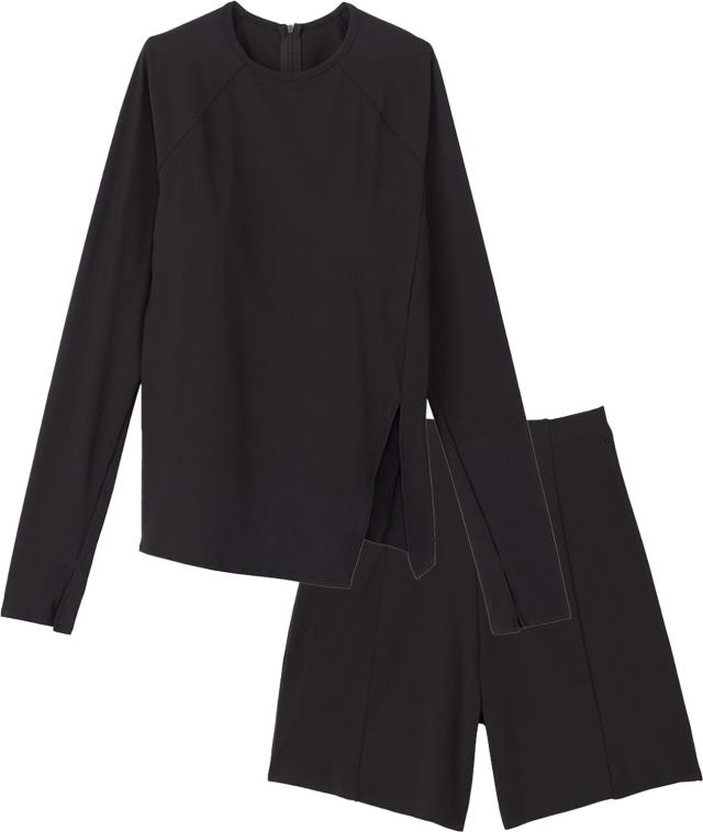 Speedo （スピード） 水泳 水着 L/S Separates 【ブラック】 SFW22430 K 水着レディース その他 水着 レディース 女性用 ブラック 黒 24S1 {SK}