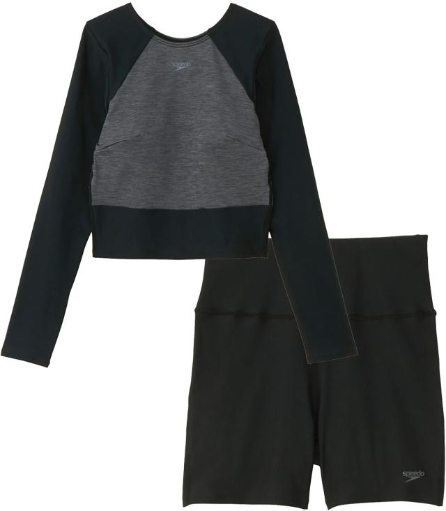 Speedo （スピード） 水泳 水着 minimUm L/S 【ブラック】 SFW22450 K 水着レディース その他 水着 レディース 女性用 ブラック 黒 24FW {SK}