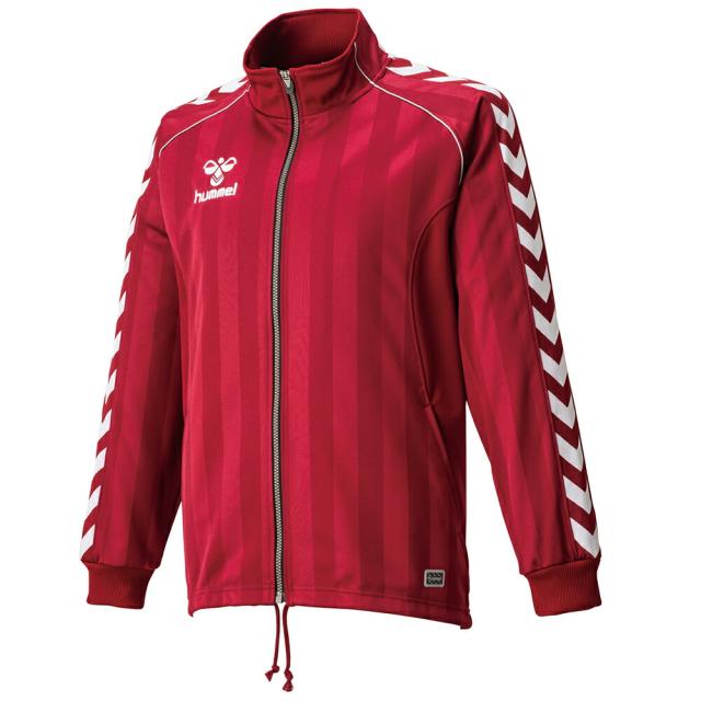 hummel （ヒュンメル） サッカー ウェア ウォームアップジャケット 【クラレット】 HAT2059 26 トレーニングシャツ アパレル ユニセックス 男性用・女性用 赤紫 2025SP {SK}