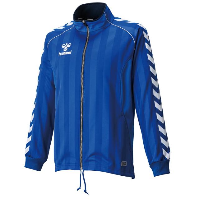 hummel （ヒュンメル） サッカー ウェア ウォームアップジャケット 【ロイヤルブルー】 HAT2059 63 トレーニングシャツ アパレル ユニセックス 男性用・女性用 青 2025SP {SK}
