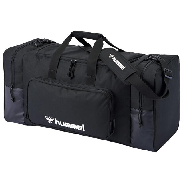 hummel （ヒュンメル） フィットネス・トレーニング バッグ・ケース チームボストンバッグ 【ブラック】 HFB1030 90 ボストンバッグ・ダッフルバッグ エキップ ユニセックス 男性用・女性用 黒 2025SP {SK}