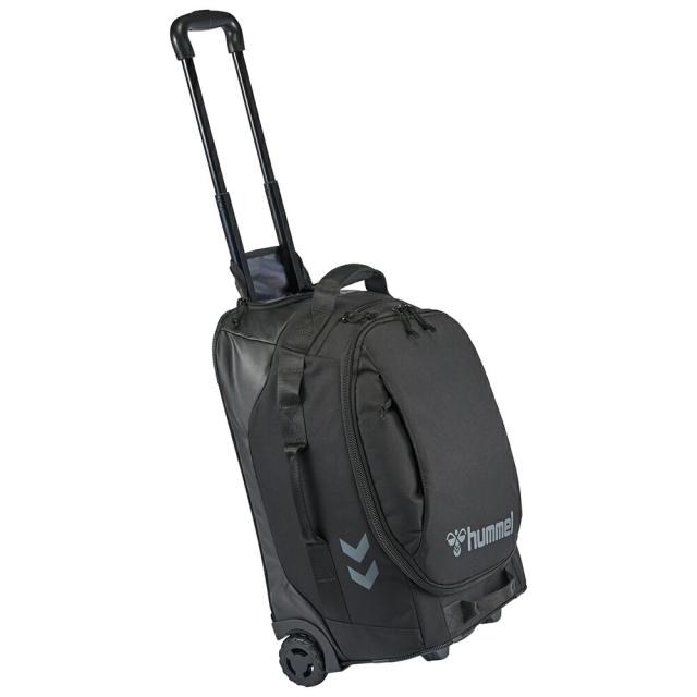 hummel （ヒュンメル） フィットネス・トレーニング バッグ・ケース トラベルトロリー 【ブラック】 HFB1032 90 キャスターバッグ エキップ ユニセックス 男性用・女性用 黒 2025SP {SK}