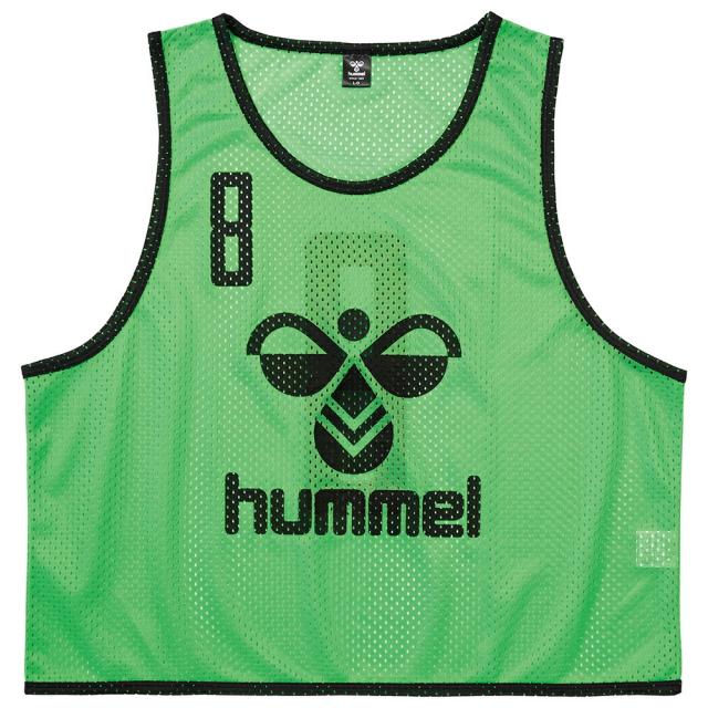 hummel （ヒュンメル） サッカー ウェア ジュニアトレーニングビブス(10枚セット) 【ライトグリーン】 HJK6007Z 52 プラクティスシャツ アパレル ジュニア キッズ 子供用 黄 緑 2025SP {NP}