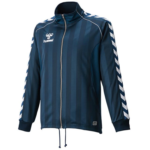hummel （ヒュンメル） サッカー ウェア ジュニアウォームアップジャケット 【ネイビー】 HJT2059 70 トレーニングシャツ アパレル ジュニア キッズ 子供用 紺 2025SP {SK}