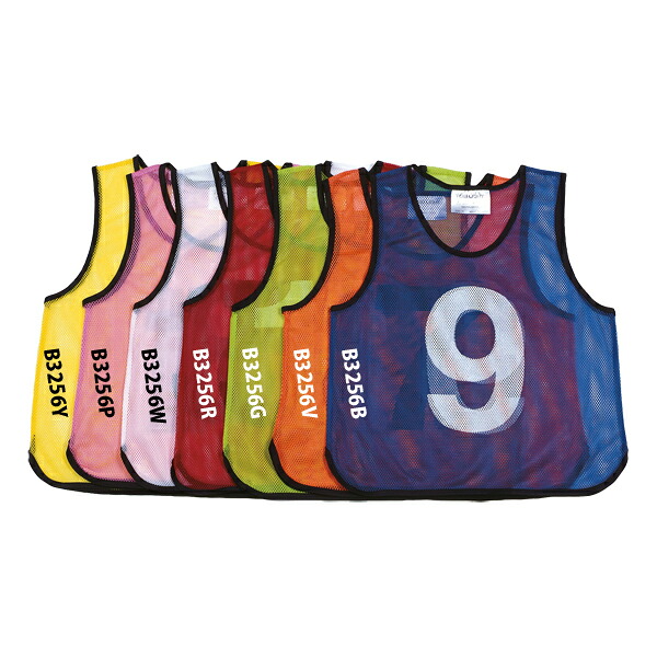 TOEI LIGHT（トーエイライト） 体育用品 ビブス・ゼッケン メッシュベスト 1〜10 〈同色10枚組〉 ジュニア・キッズ 子供用 【レッド】 B3256R 赤 {SK}