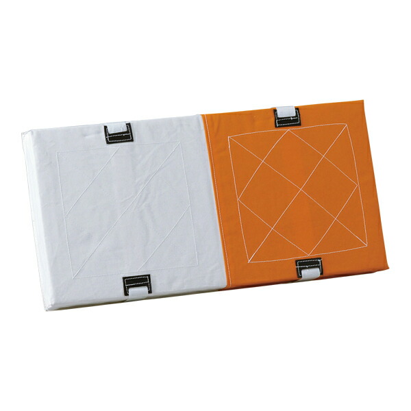 TOEI LIGHT（トーエイライト） 体育用品 野球 ソフトボール ベース・プレート ソフトダブルベース380 【オレンジ/ホワイト】 B3358 橙 白 {SK}