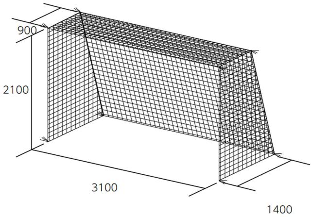 TOEI LIGHT （トーエイライト） フットサル 器具・備品 フットサル・ハンドゴールネット 【ホワイト】 B-2062 ネット フットサル・ハンドゴールネット メンズ・レディース 男性用・女性用 ホワイト 白 9999 3 {SK}