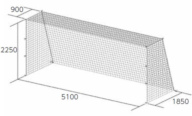 TOEI LIGHT （トーエイライト） サッカー 器具・備品 ジュニアサッカーゴールネット 【ホワイト】 B-2191 ネット サッカーゴールネット メンズ・レディース 男性用・女性用 ホワイト 白 9999 3 {SK}