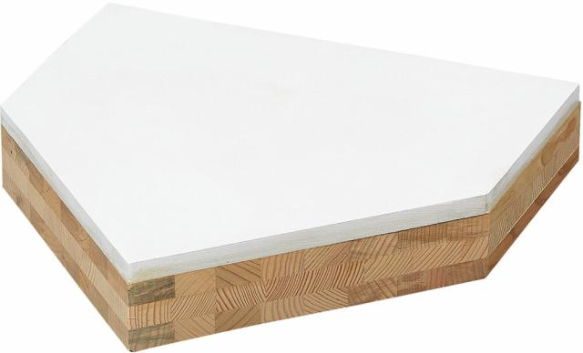 TOEI LIGHT （トーエイライト） 野球・ソフトボール 器具・備品 木台付ホームベース80 【ホワイト】 B-2692 ゴミホームベース ホームベース メンズ・レディース 男性用・女性用 ホワイト 白 9999 4 {SK}