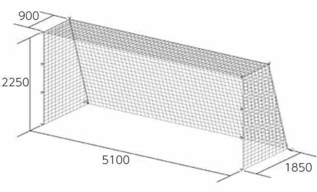 TOEI LIGHT （トーエイライト） サッカー 器具・備品 ジュニアサッカーゴールネット 【ホワイト】 B-3627 ネット サッカーゴールネット メンズ・レディース 男性用・女性用 ホワイト 白 9999 4 {SK}