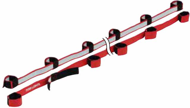 TOEI LIGHT （トーエイライト） 学校体育器具 器具・備品 むかで用ベルトDX10 【レッド】 B-3793R R 運動会用品 むかで用ベルト メンズ・レディース 男性用・女性用 レッド 赤 9999 3 {SK}