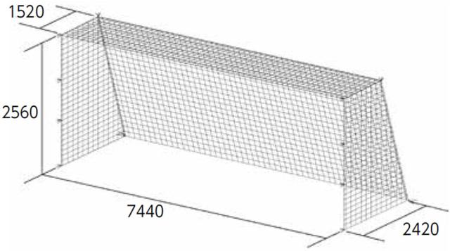 TOEI LIGHT （トーエイライト） サッカー 器具・備品 一般サッカーゴールネット 【ホワイト】 B-6500 ネット サッカーゴールネット メンズ・レディース 男性用・女性用 ホワイト 白 9999 4 {SK}