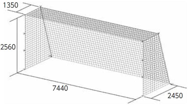 TOEI LIGHT （トーエイライト） サッカー 器具・備品 一般サッカーゴールネット 【ホワイト】 B-7175 ネット サッカーゴールネット メンズ・レディース 男性用・女性用 ホワイト 白 9999 4 {SK}