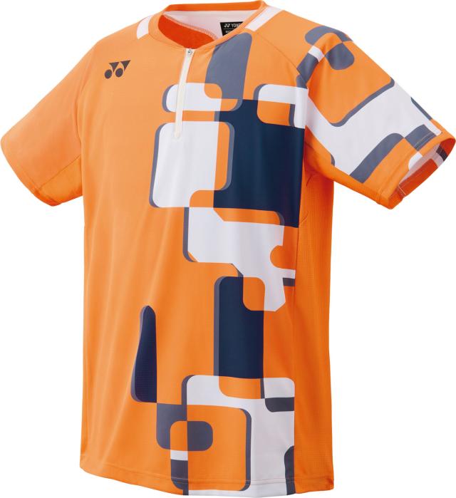 YONEX （ヨネックス） バドミントン ゲームシャツ・パンツ メンズゲームシャツ 【フォールオレンジ】 10641 652 ゲームシャツメンズ ショートスリーブ メンズ 男性用 オレンジ 橙 25FW {NP}