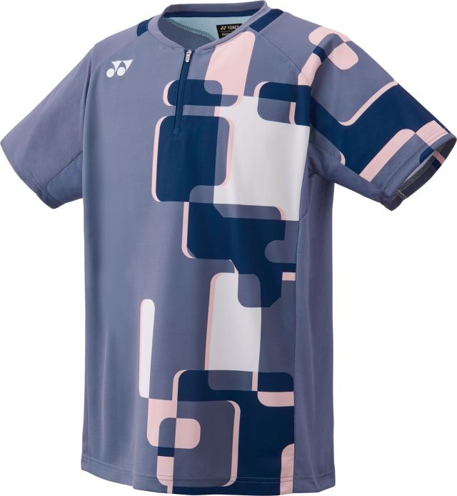 YONEX （ヨネックス） バドミントン ゲームシャツ・パンツ メンズゲームシャツ 【ライラックグレー】 10641 811 ゲームシャツメンズ ショートスリーブ メンズ 男性用 グレー 灰 25FW {NP}