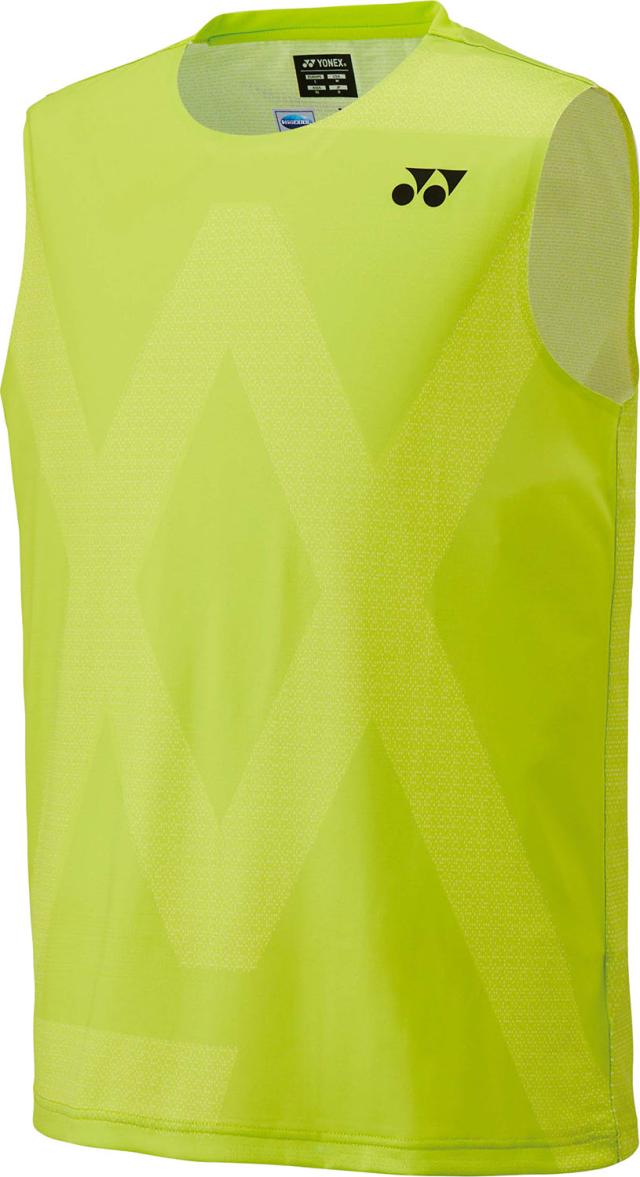 YONEX （ヨネックス） テニス ゲームシャツ・パンツ VAメンズゲームシャツ(ノースリーブ) 【フレッシュライム】 10687 680 ゲームシャツメンズ ショートスリーブ メンズ 男性用 グリーン 緑 25FW {NP}