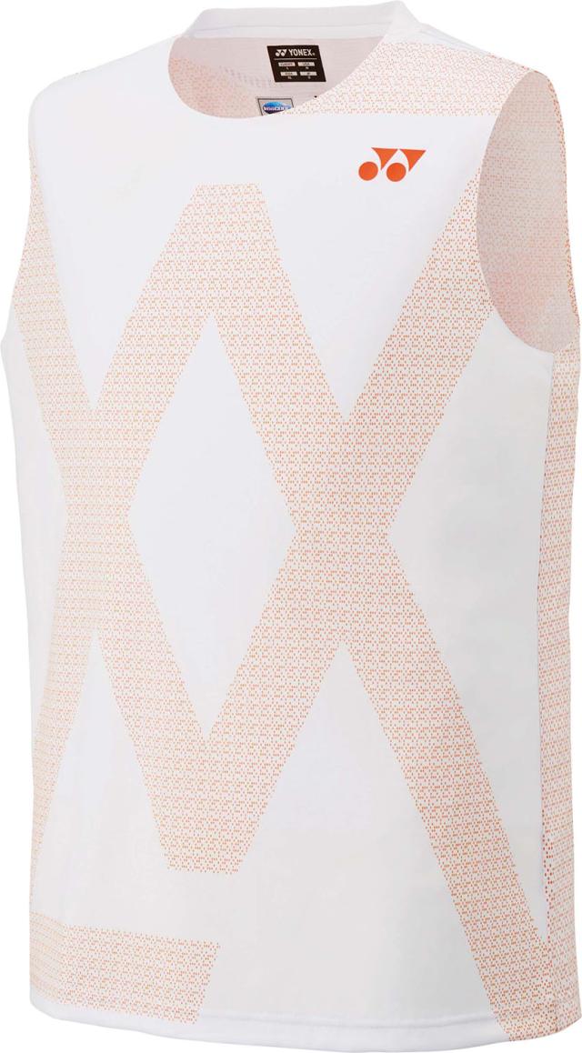 YONEX （ヨネックス） テニス ゲームシャツ・パンツ VAメンズゲームシャツ(ノースリーブ) 【フラッシュオレンジ】 10687 686 ゲームシャツメンズ ショートスリーブ メンズ 男性用 オレンジ 緑 25FW {NP}