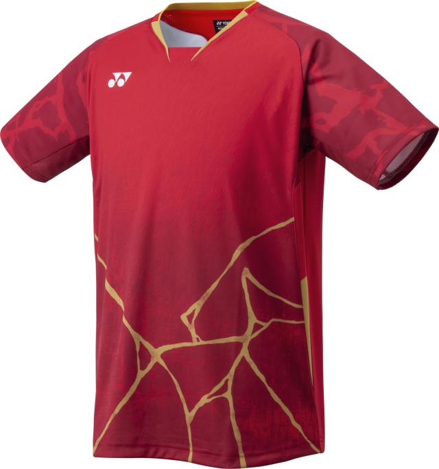 YONEX （ヨネックス） テニス ゲームシャツ・パンツ メンズゲームシャツ(フィットスタイル) 【ワイン】 10730 021 ゲームシャツメンズ ショートスリーブ メンズ 男性用 ワインレッド 赤 25FW {NP}