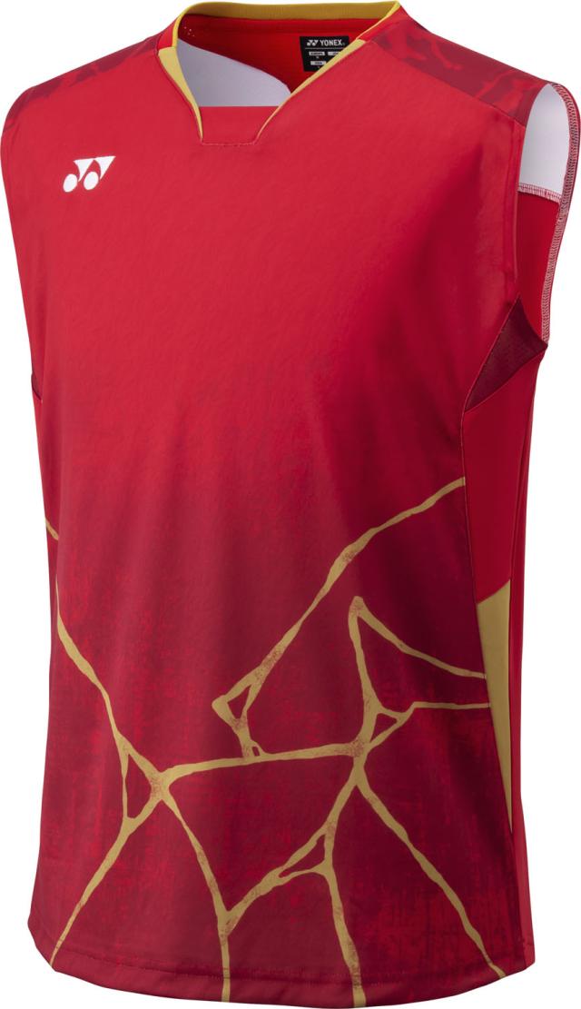 YONEX （ヨネックス） テニス ゲームシャツ・パンツ メンズゲームシャツ(ノースリーブ) 【ワイン】 10731 021 ゲームシャツメンズ ショートスリーブ メンズ 男性用 ワインレッド 赤 25FW {NP}