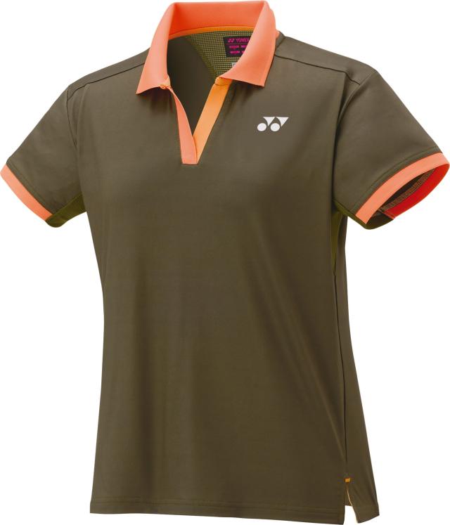 YONEX （ヨネックス） テニス ゲームシャツ・パンツ ウィメンズゲームシャツ 【オイルブラウン】 20834 679 ゲームシャツウィメンズ ショートスリーブ レディース 女性用 ブラウン 茶 25FW {NP}