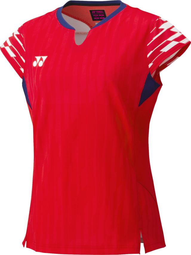 YONEX （ヨネックス） バドミントン ゲームシャツ・パンツ ウィメンズゲームシャツ 【クリアーレッド】 20860 459 ゲームシャツウィメンズ ショートスリーブ レディース 女性用 レッド 赤 25FW {NP}