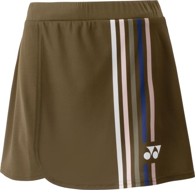 YONEX （ヨネックス） バドミントン ゲームシャツ・パンツ ウィメンズスカート(インナースパッツ付) 【オイルブラウン】 26156 679 スコート スカート レディース 女性用 ブラウン 茶 25FW {NP}