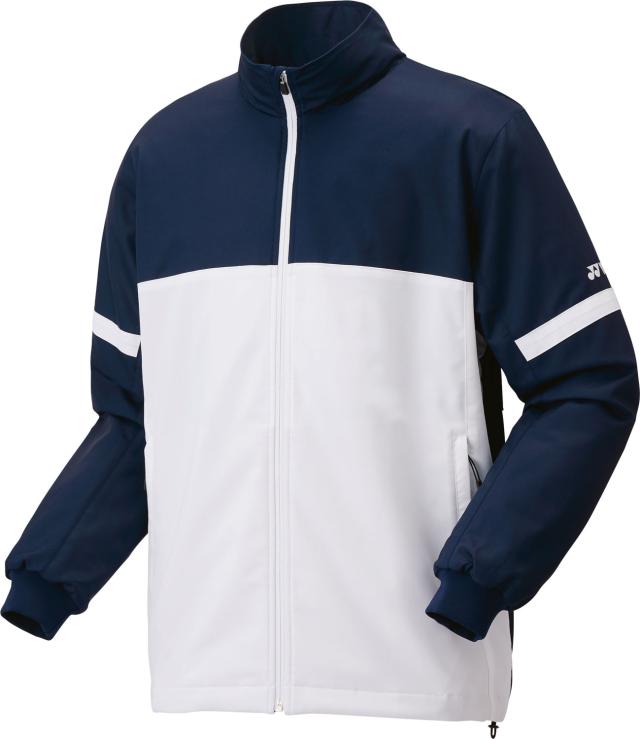 YONEX （ヨネックス） テニス ウインドウェア ユニ裏地付ウィンドウォーマーシャツ 【ホワイト】 70104 011 ウォーマージャケット ジャケット メンズ・レディース 男性用・女性用 ホワイト 白 25FW {SK}