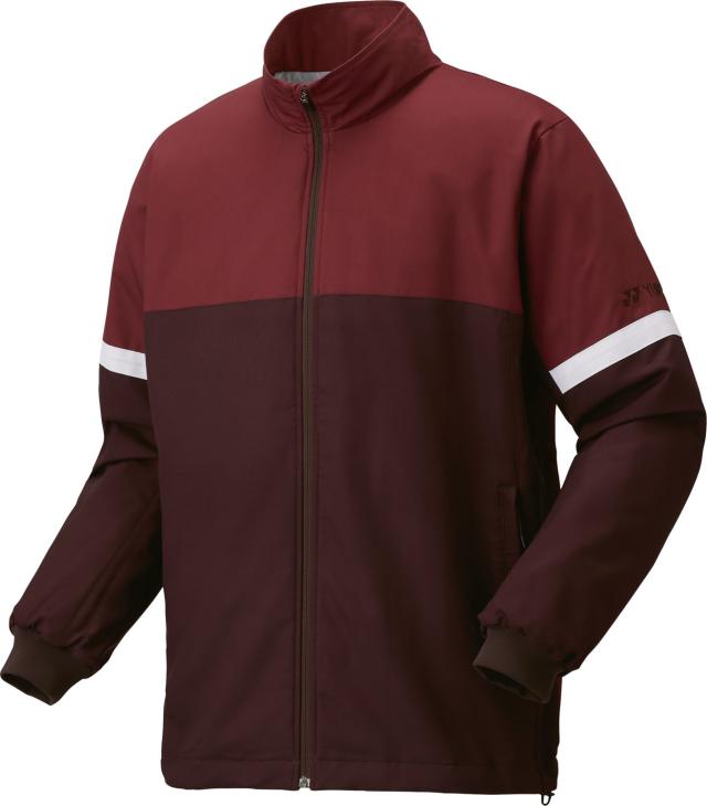 YONEX （ヨネックス） テニス ウインドウェア ユニ裏地付ウィンドウォーマーシャツ 【ココア】 70104 685 ウォーマージャケット ジャケット メンズ・レディース 男性用・女性用 ブラウン 茶 25FW {SK}