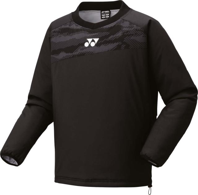 YONEX （ヨネックス） テニス ウインドウェア UNI 中綿Vブレーカー(フィットスタイル) 【ブラック】 90095 007 ピステシャツ ブレーカー メンズ・レディース 男性用・女性用 ブラック 黒 25FW {NP}