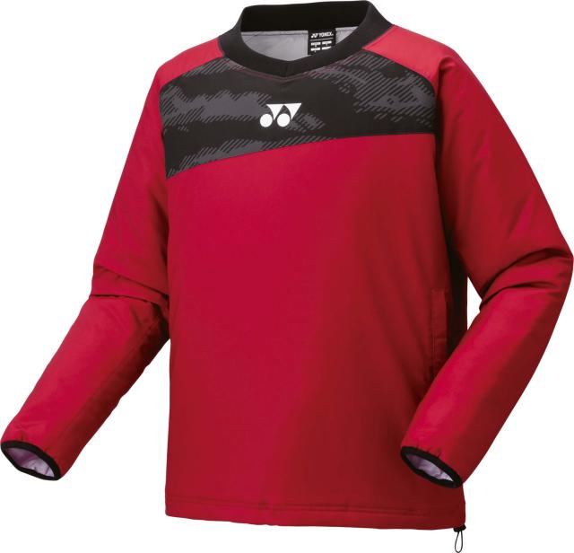 YONEX （ヨネックス） テニス ウインドウェア UNI 中綿Vブレーカー(フィットスタイル) 【ワインレッド】 90095 037 ピステシャツ ブレーカー メンズ・レディース 男性用・女性用 ワインレッド 赤 25FW {NP}