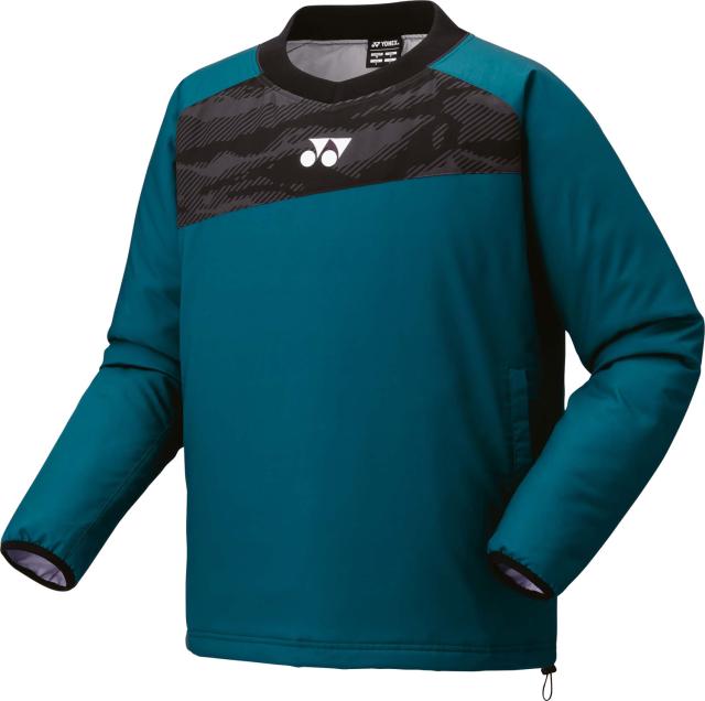 YONEX （ヨネックス） テニス ウインドウェア UNI 中綿Vブレーカー(フィットスタイル) 【ディープグリーン】 90095 269 ピステシャツ ブレーカー メンズ・レディース 男性用・女性用 グリーン 灰 25FW {NP}