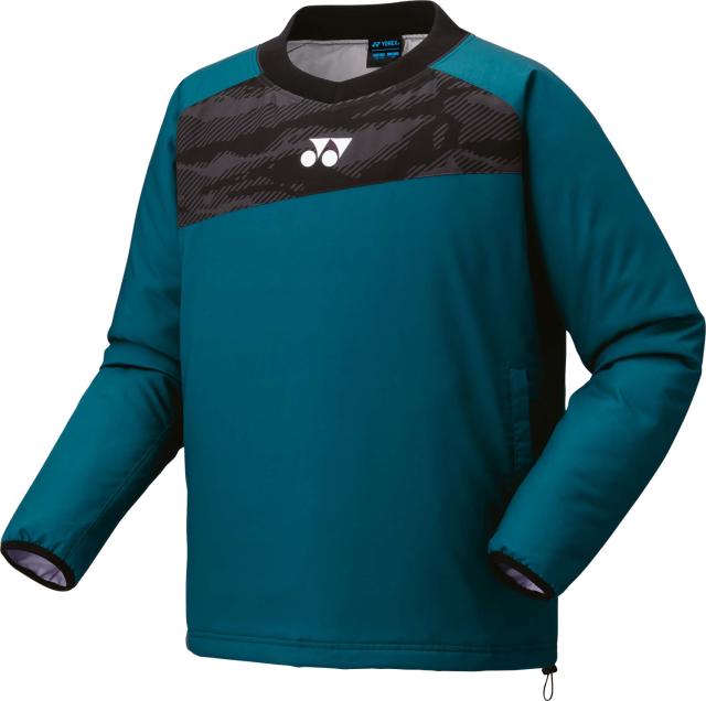 YONEX （ヨネックス） テニス ウインドウェア JUNIOR 中綿Vブレーカー 【ディープグリーン】 90095J 269 ピステシャツ ブレーカー ジュニア・キッズ 子供用 グリーン 灰 25FW {NP}