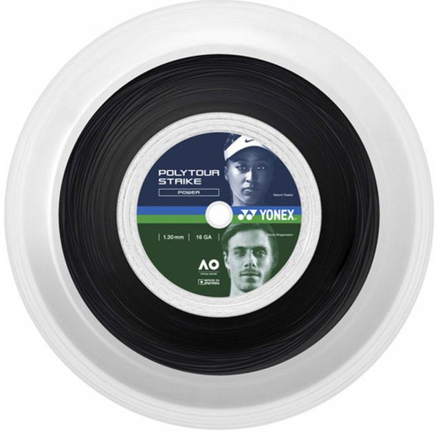 YONEX （ヨネックス） テニス ガット・ラバー ポリツアー ストライク 130 (200M) 【クールブラック】 PTST130R2 730 硬式ガット ガット メンズ・レディース 男性用・女性用 ブラック 黒 25FW {NP}