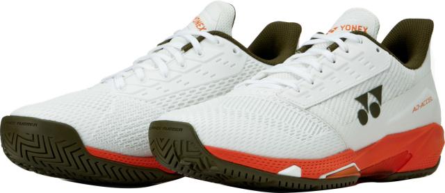 YONEX （ヨネックス） テニス 靴 スニーカー パワークッション アドアクセル ウィメン AC 【ホワイト/オレンジ】 SHTAALA 386 オールコートレディース シューズ レディース 女性用 ホワイト 白 橙 2025 {SK}
