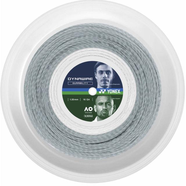 YONEX （ヨネックス） テニス ガット・ラバー ダイナワイヤー 130 (200M) 【ホワイト/シルバー】 TDW130R2 284 硬式ガット ガット メンズ・レディース 男性用・女性用 ホワイト 白 銀 25FW {NP}