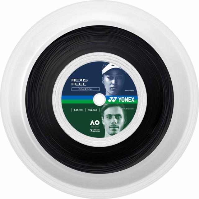 YONEX （ヨネックス） テニス ガット・ラバー レクシスフィール125 (200m) 【ブラック】 TRFL125R2 007 硬式ガット ガット メンズ・レディース 男性用・女性用 ブラック 黒 25FW {NP}