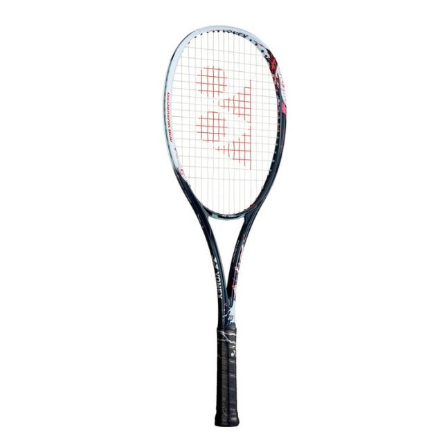 YONEX（ヨネックス） テニス 軟式テニスラケット ソフトテニスラケット ジオブレイク80V ＜フレームのみ＞ 【コーラルレッド】 GEO80V 475 メンズ・レディース 男性用・女性用 黒 21 {SK}