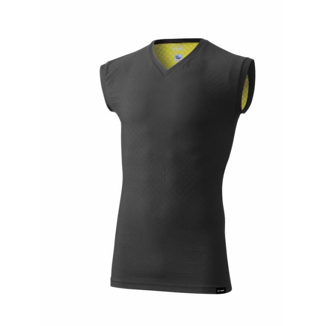 YONEX（ヨネックス） テニス インナーウェア Tシャツ ＜タンクトップ＞ ユニノースリーブシャツ 【ブラック】 STBP1019 007 メンズ・レディース 男性用・女性用 黒 21 {NP}